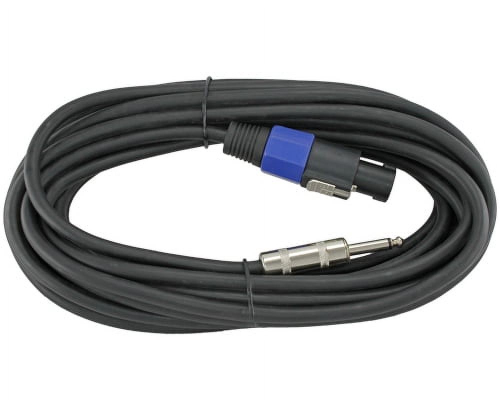 12 Gauge Speaker Cable 25ft long: Speakon - 1/4" - Walmart.com