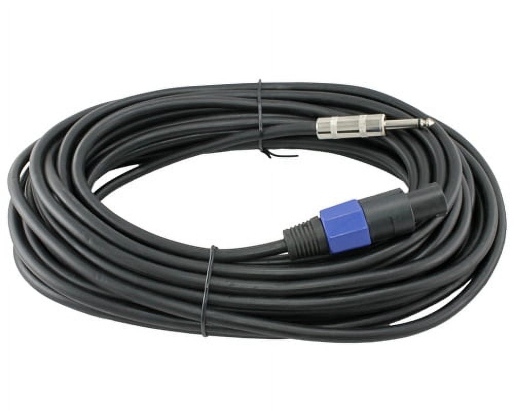 12 Gauge Speaker Cable 50ft long: Speakon - 1/4" - Walmart.com