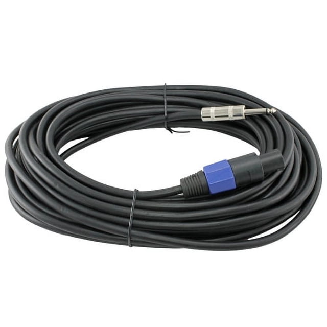 12 Gauge Speaker Cable 50ft long: Speakon - 1/4" - Walmart.com
