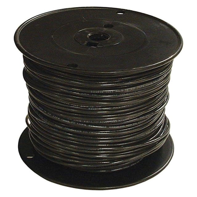 12 Gauge THHN Stranded Copper Wire (500, Black) - Walmart Business Supplies