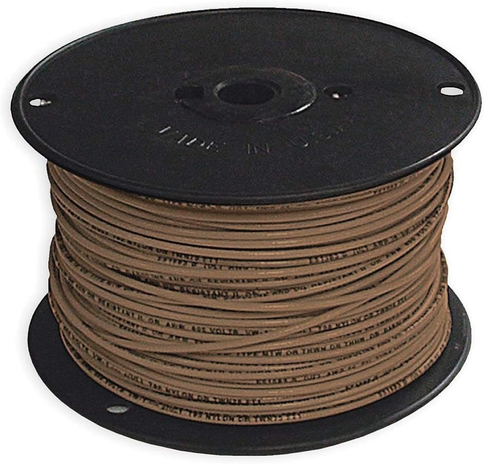 12 Gauge THHN Stranded Copper Wire (500, Brown) - Walmart.com