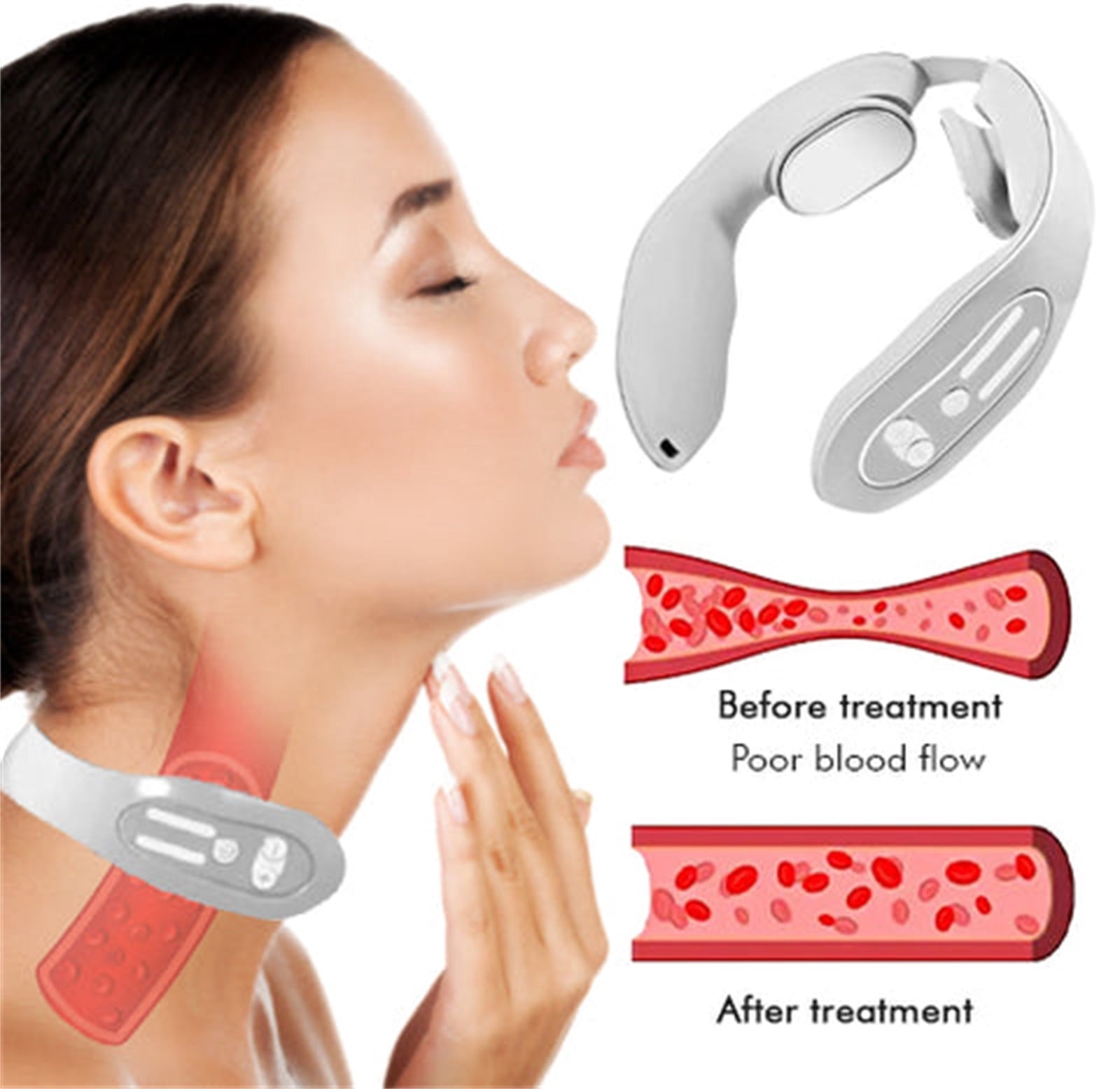 12 Gear Modes Heating Neck Heating Neck Plus For Neck And Shoulder Pain ...