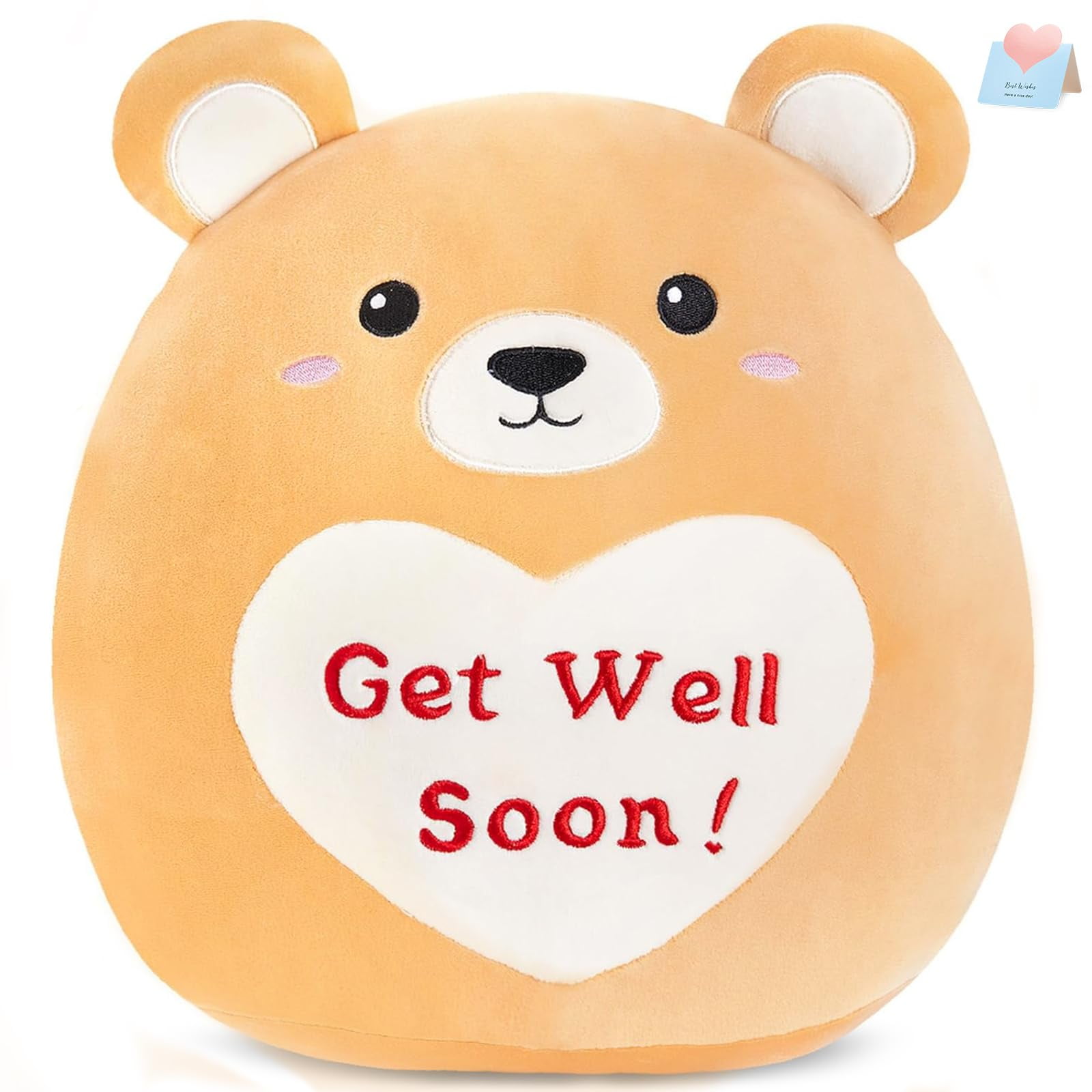 12” Get Well Soon Bear Plush Stuffed Animals Original Plushie Squishy ...