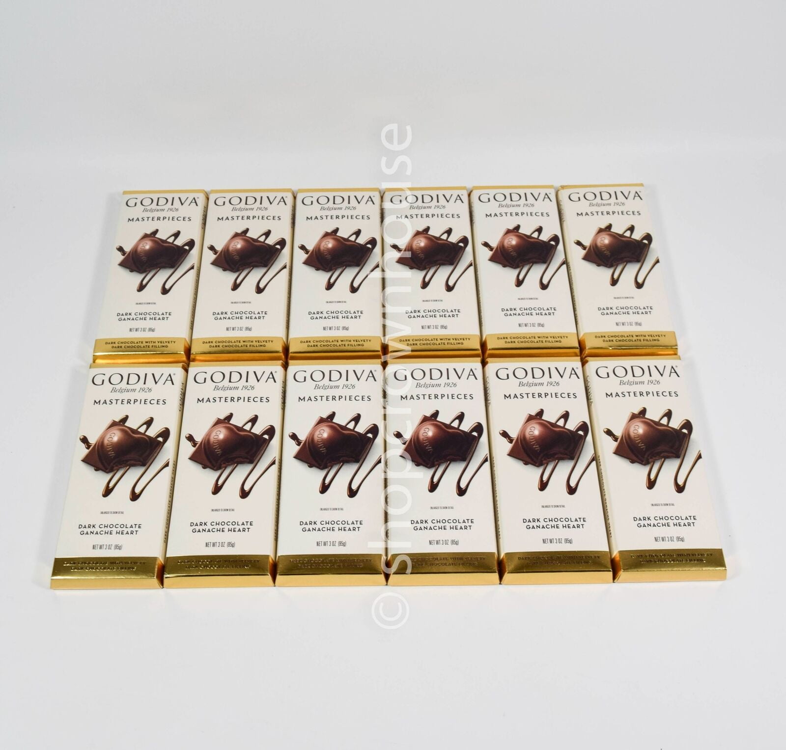 12 Godiva Belgium Masterpieces DARK CHOCOLATE GANACHE HEART 3 oz 06/2024 Bulk - Walmart.com