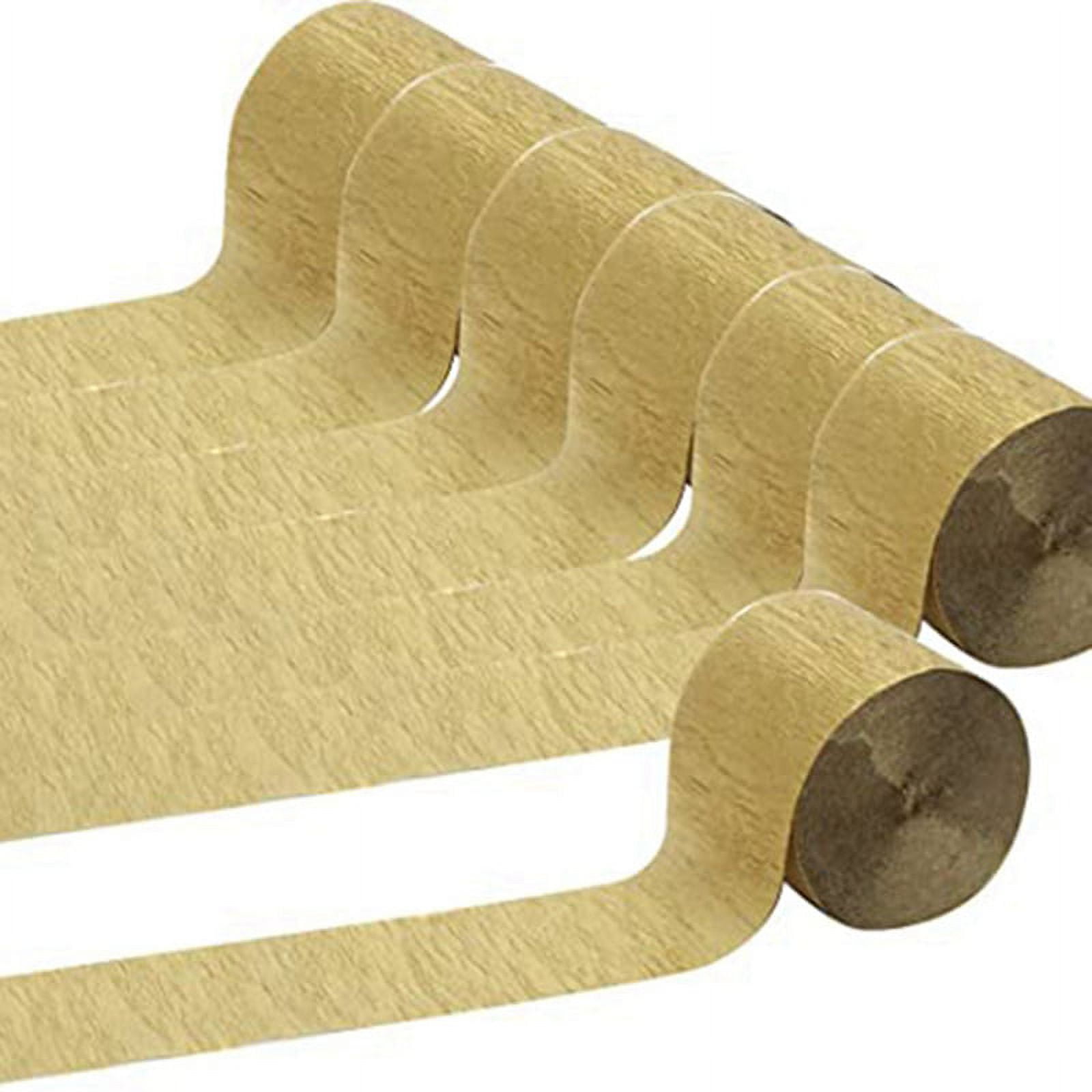 12 Gold Crepe Paper Streamers for Birthday Party Wedding Festival Party ...