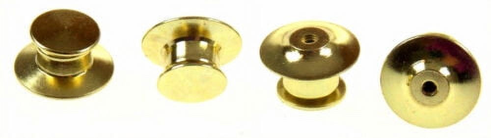 12 Gold Pin Keepers Spring Flat Head Brass Lapel Vest Cap Hat Pinback ...