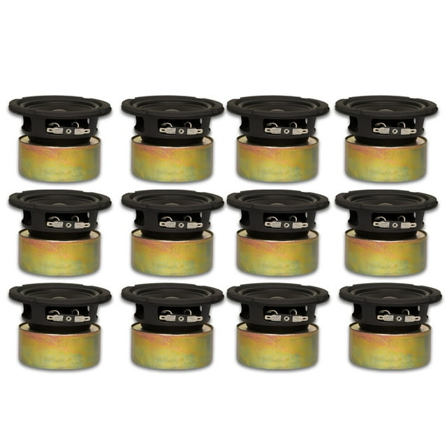 12 Goldwood Sound GW-4028/S Shielded 4" Woofers 70 Watt each 8ohm ...