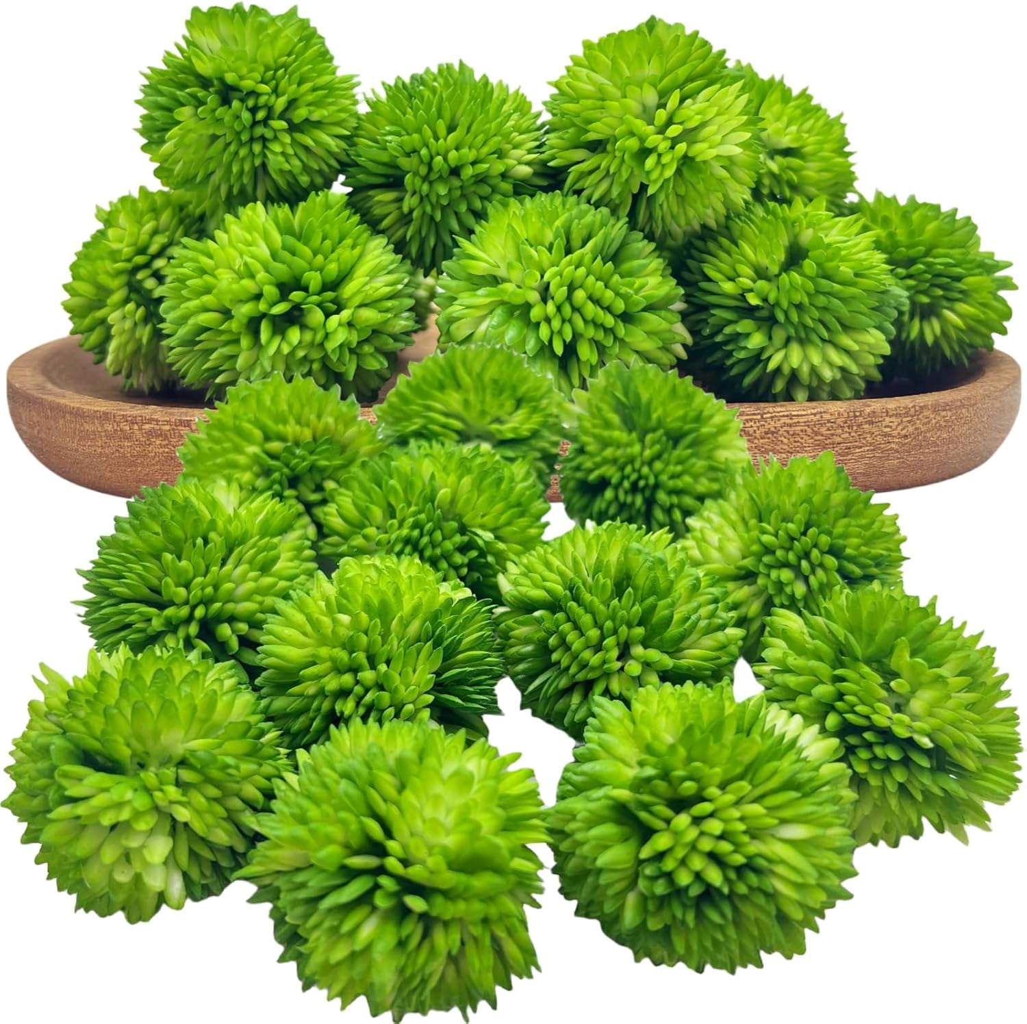 12 Green Decorative Moss Balls for Bowl & Vase Fillers - 1.57 Inch ...