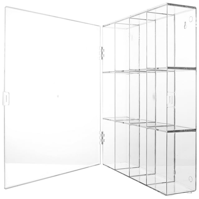 12 Grid Model Exhibition Box Display Shelf Simple Showing Case Display ...