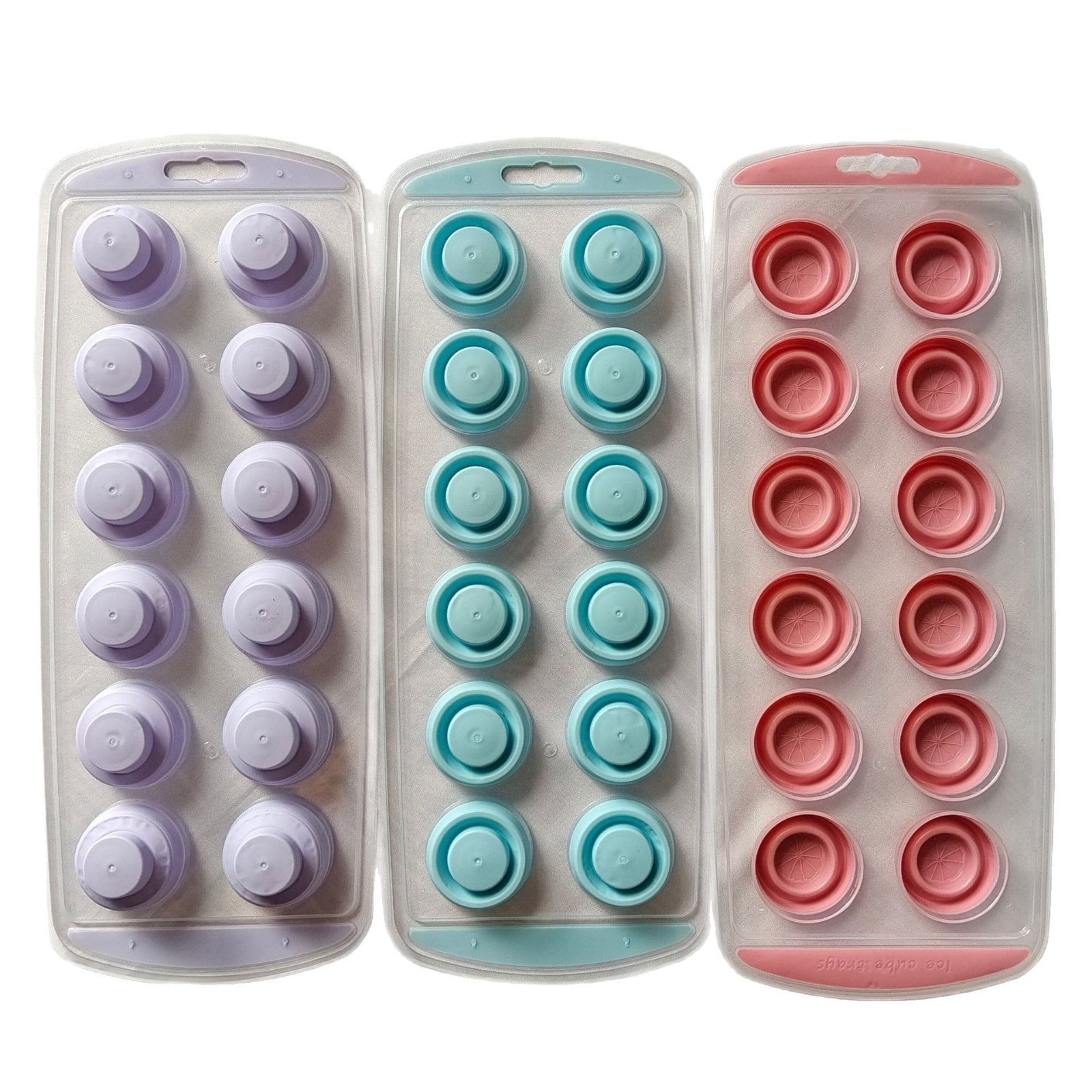 12-Grid Telescopic Round Silicone Ice Tray Mold with Lid - Flexible and ...