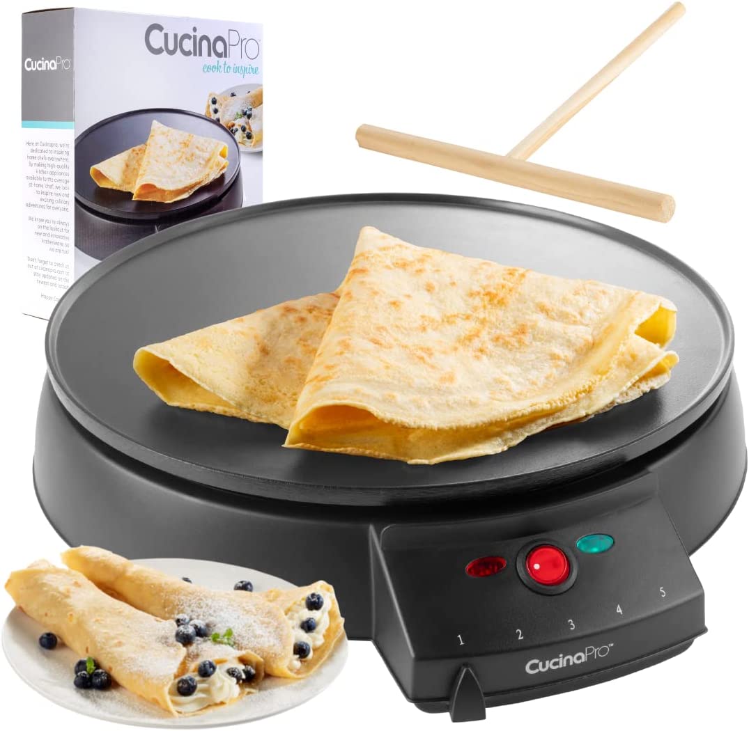 MasterChef Cordless Crepe Maker with Non-stick Dipping Plate plus ...