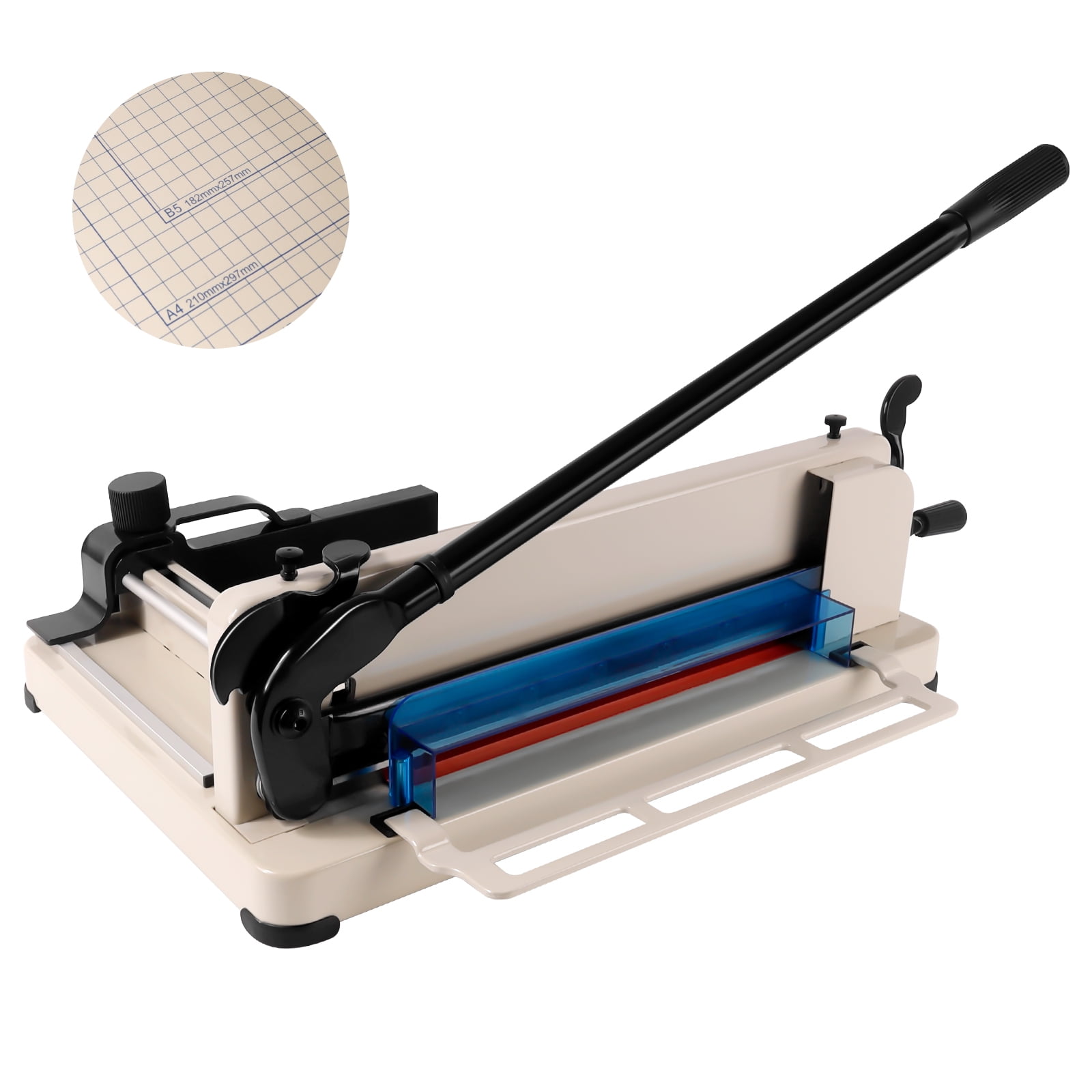 12" Guillotine A4 Paper Cutter, 400 Sheet Cutting Capacity, Precision ...