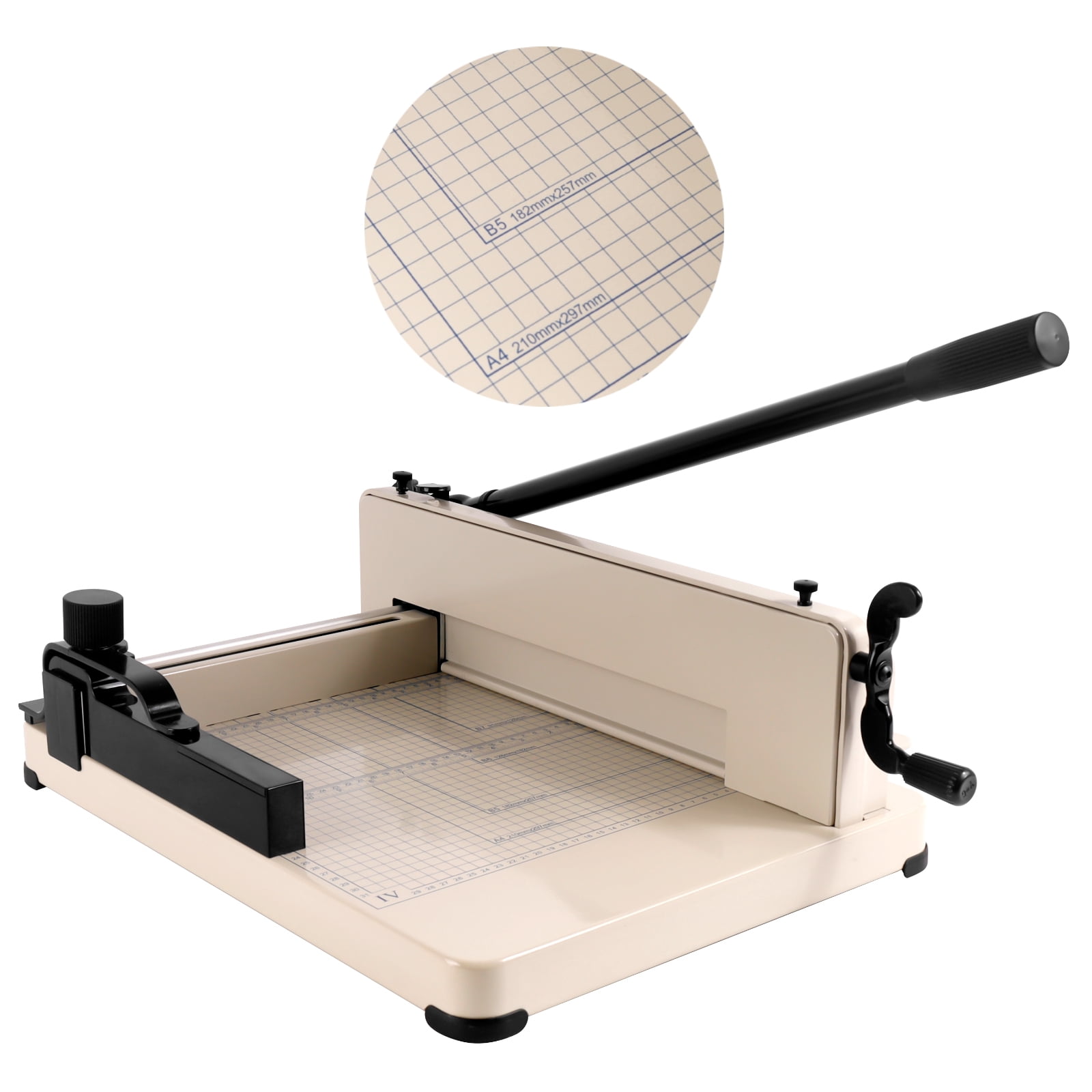 12" Guillotine A4 Paper Cutter, 400 Sheet Cutting Capacity, Security ...