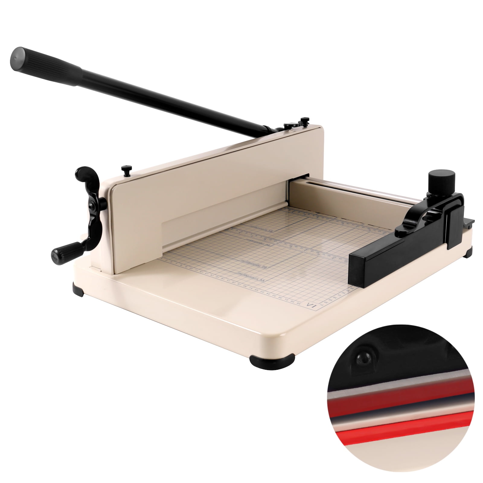 12" Guillotine A4 Paper Cutter, Heavy Duty, 400 Sheet Cutting Capacity ...