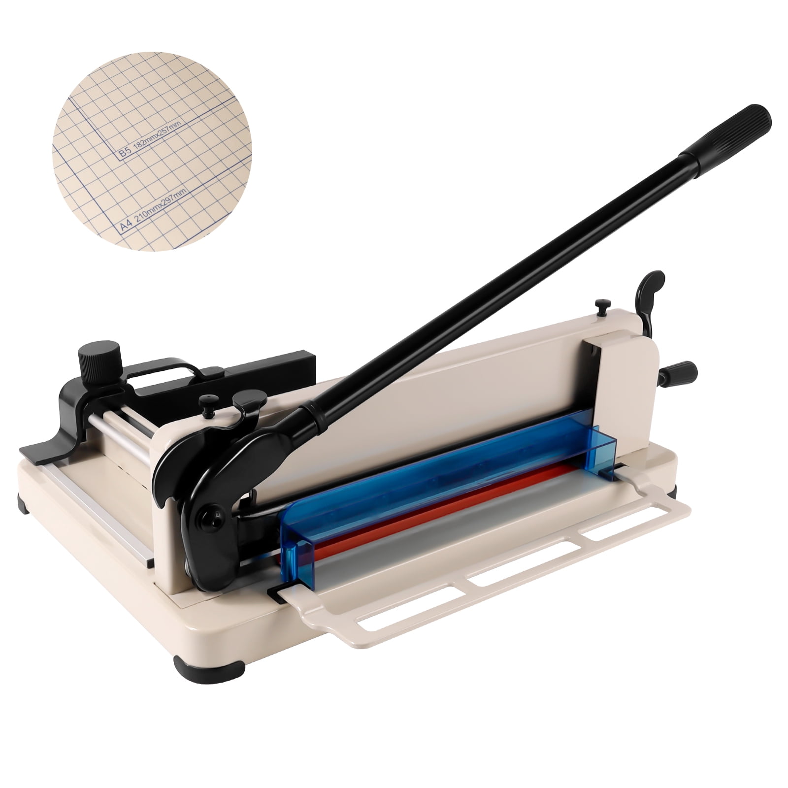 12" Guillotine A4 Paper Cutter, Security Lock, Toolbox Rotary Paper ...