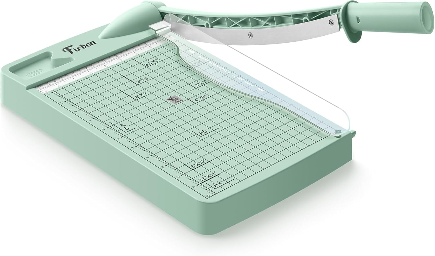 12" Guillotine Paper Cutter, Heavy Duty 12-Sheet Capacity Trimmer for ...