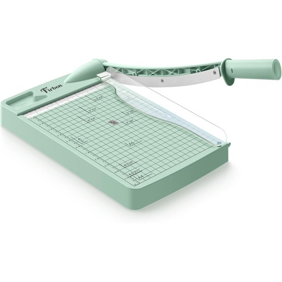 12" Guillotine Paper Cutter, Heavy Duty 12-Sheet Capacity Trimmer for ...