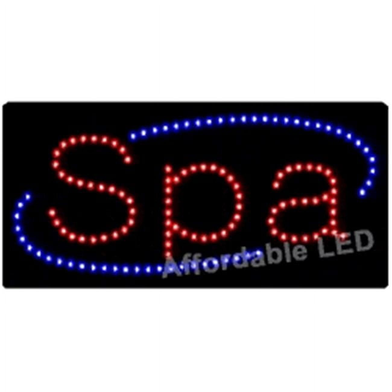 12 H x 24 L in. Spa LED Sign - Walmart.com