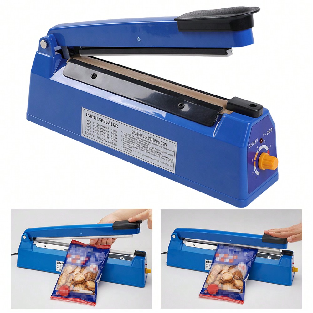 12" Handheld Impulse Heat Sealer Plastic Poly Bag Hand Sealing Machine ...