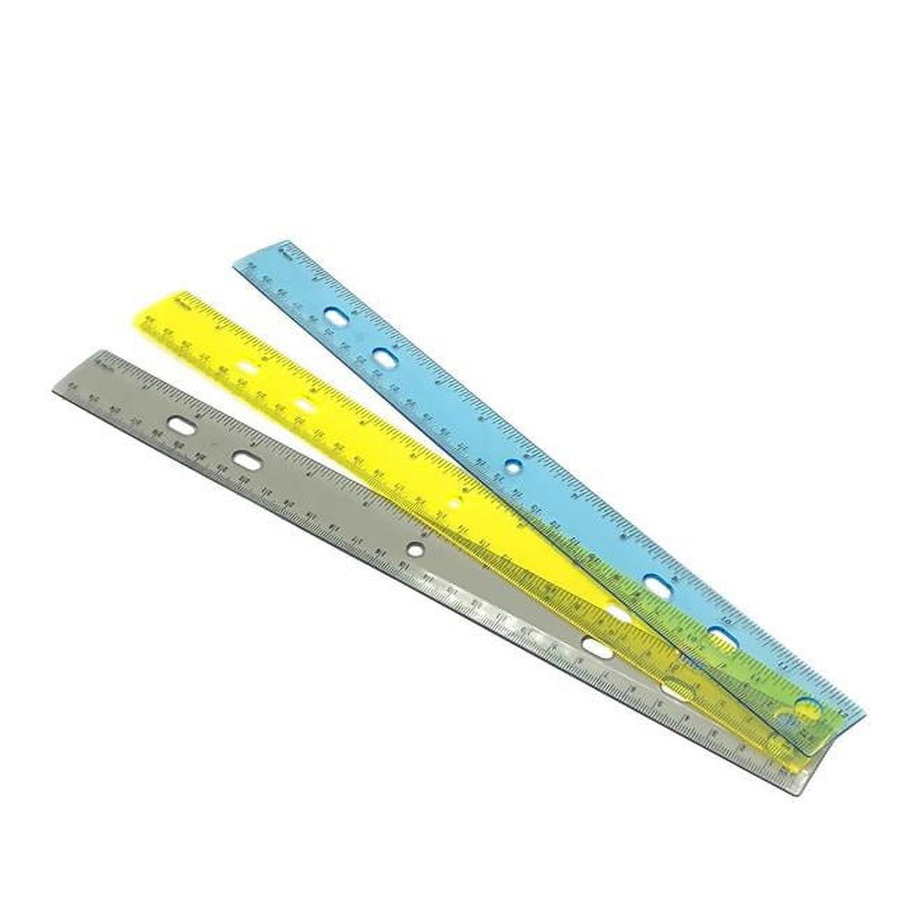 12'' Hard Plastic Ruler - Assorted Case of 144 - Walmart.com