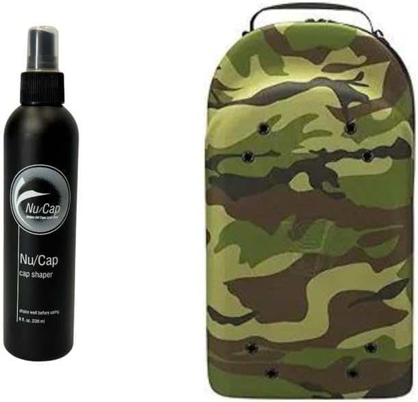 12 Hat Case Brand Carrier Case with Cap Shaper Spray - Cleans All Types ...