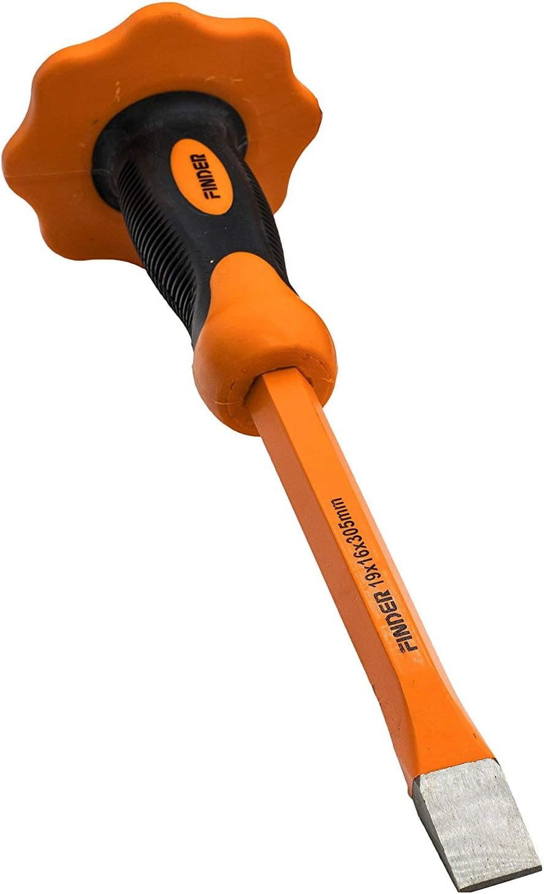 12" Heavy Duty Flat Chisel with Hand Protection Demolishing/Masonry ...