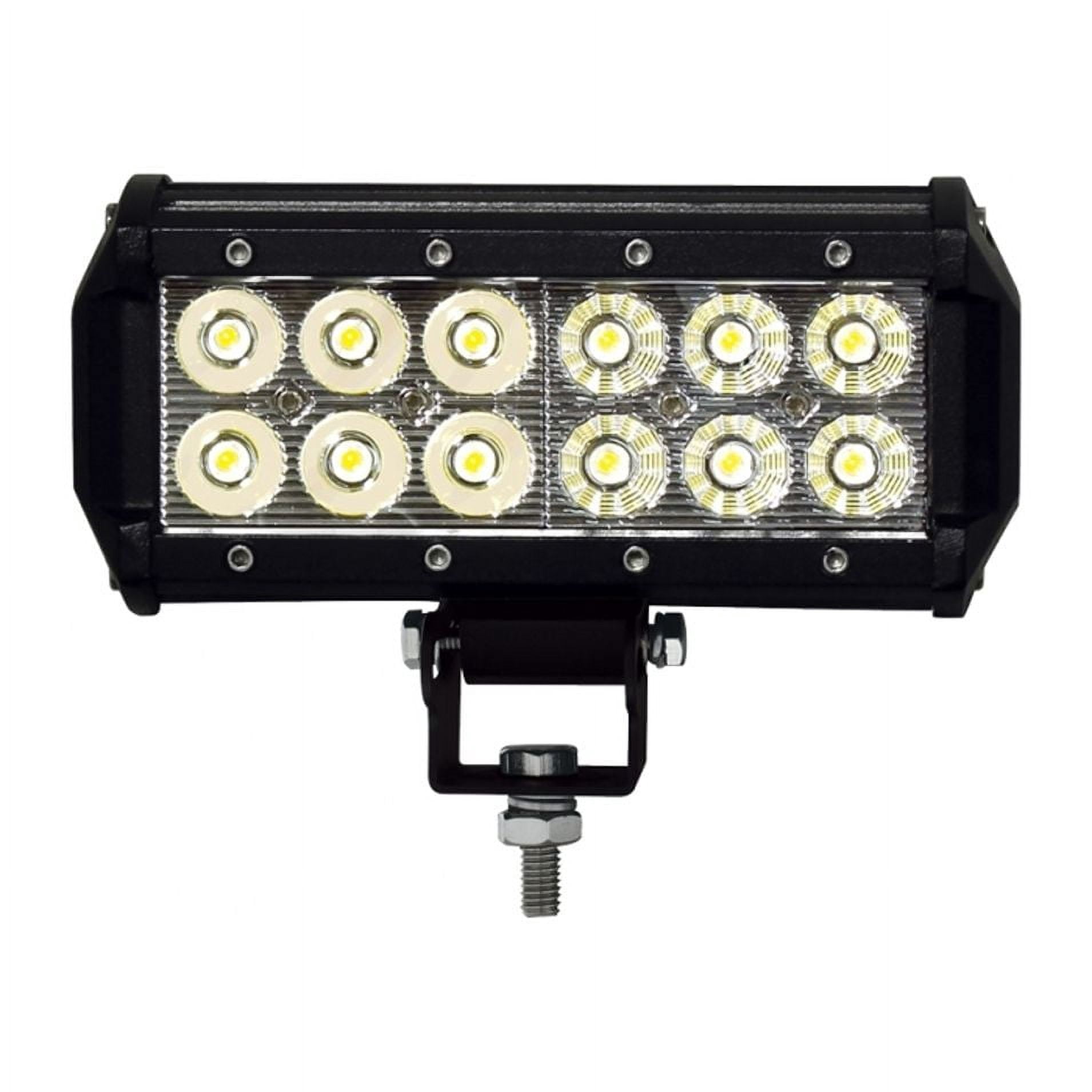 12 High Power LED Dual Row 7" Light Bar - Stud Mount - Walmart.com
