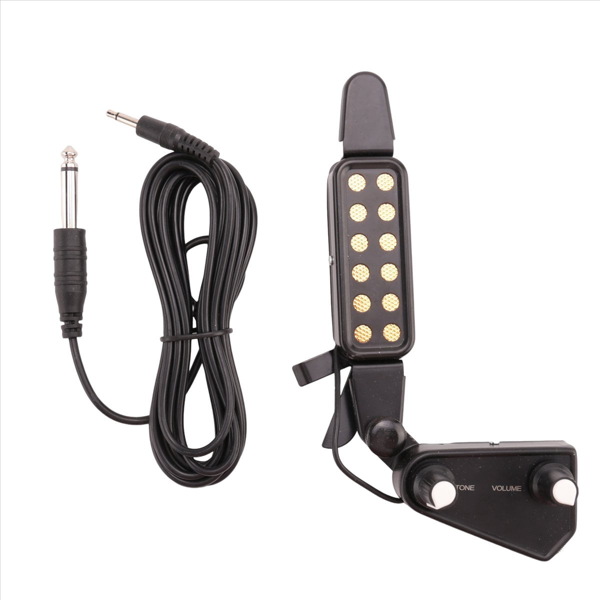 12 Hole Acoustic Guitar Pickup Soundhole Magnetic Transducer Fader ...