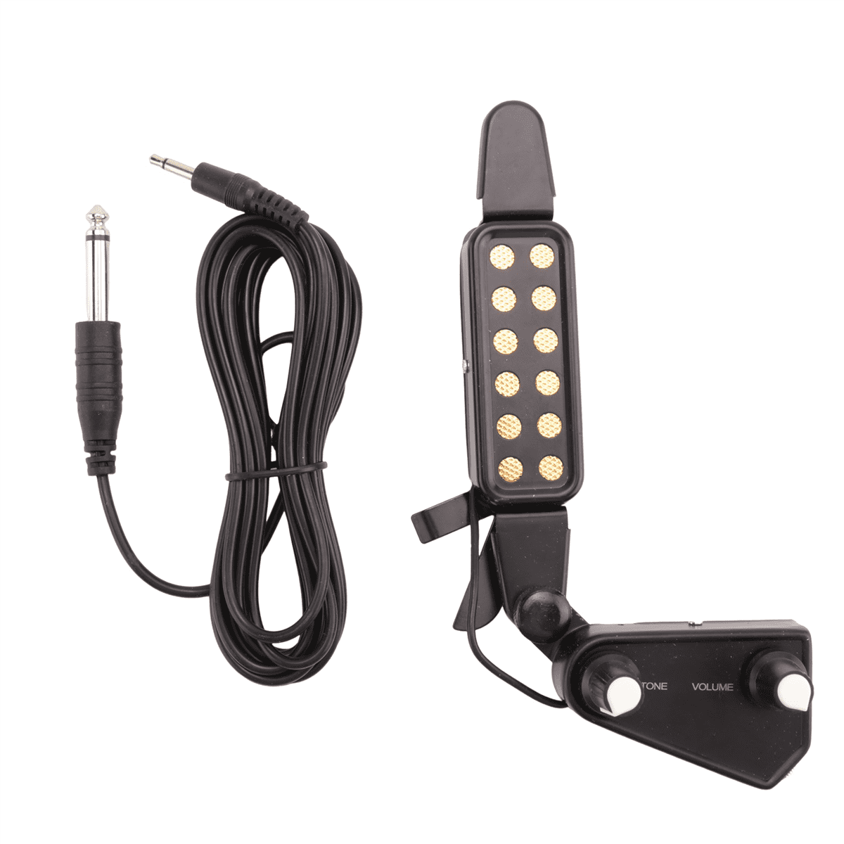 12 Hole Acoustic Guitar Pickup Soundhole Magnetic Transducer Fader ...