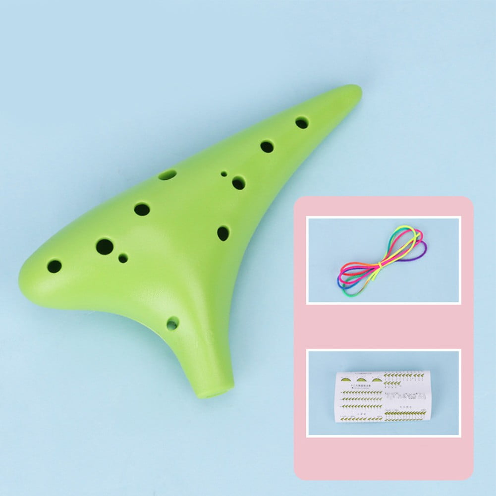12 Hole Alto C Ocarina Durable Resin Plastic Flute Beginner Musical ...