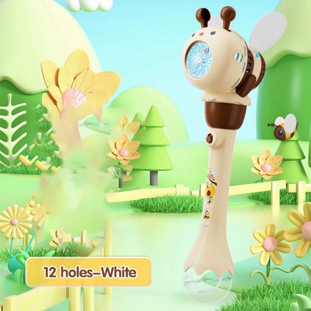 12 Hole Bee Electric Bubble Gun Children's Bubble Machine With Lights ...