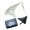12 Hole Ceramic Ocarina Musical Device Smooth Surfaces Balanced Tone ...