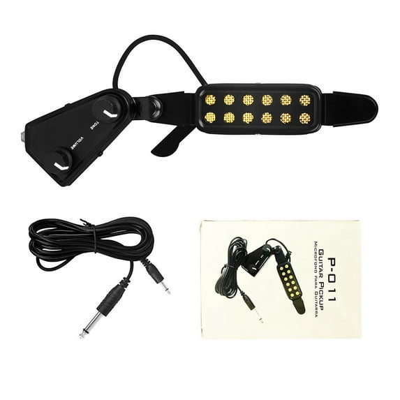12 Hole Guitar Sound Pickup Acoustic Guitar Pickup with Volumes Tone ...