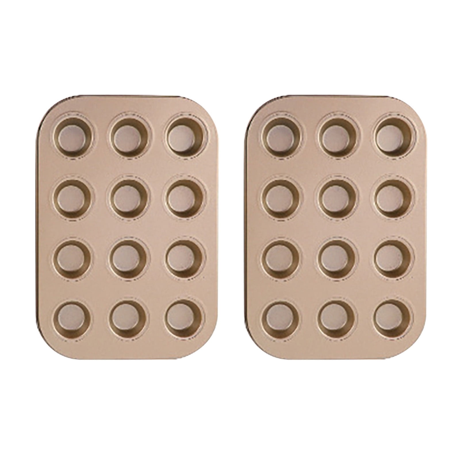 12 Hole Muffin Pan, Baking Utensils Nonstick Cupcake Baking Pan, Mini ...