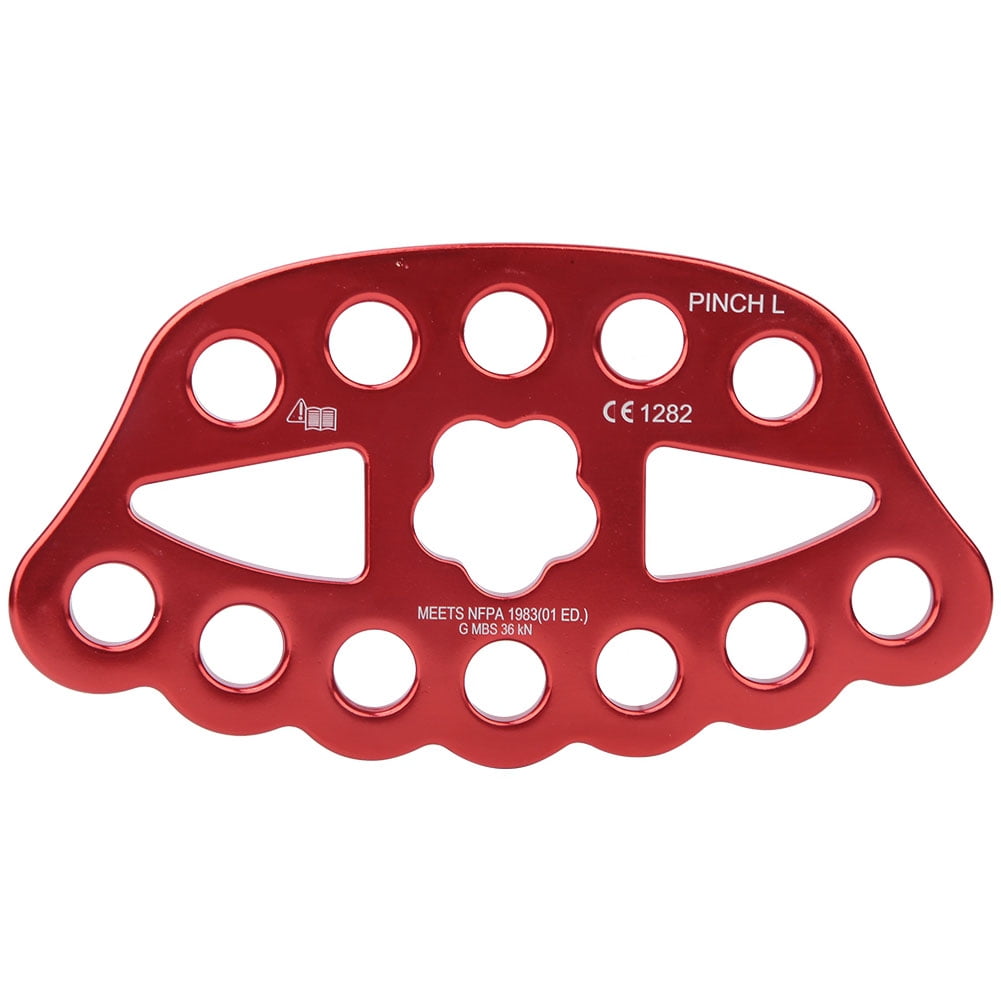 12 Hole Outdoor Rope Paw Rigging Plate - 36kN Strength Rock Climbing ...