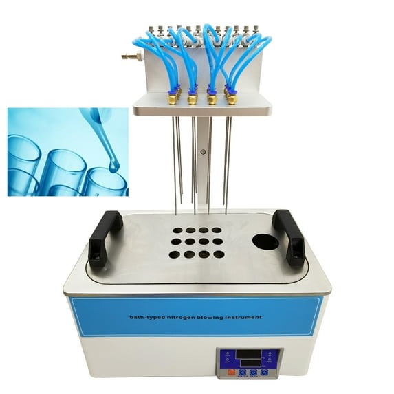 12-Hole Sample Concentrator Water Bath Nitrogen Evaporator 110V - Walmart.com