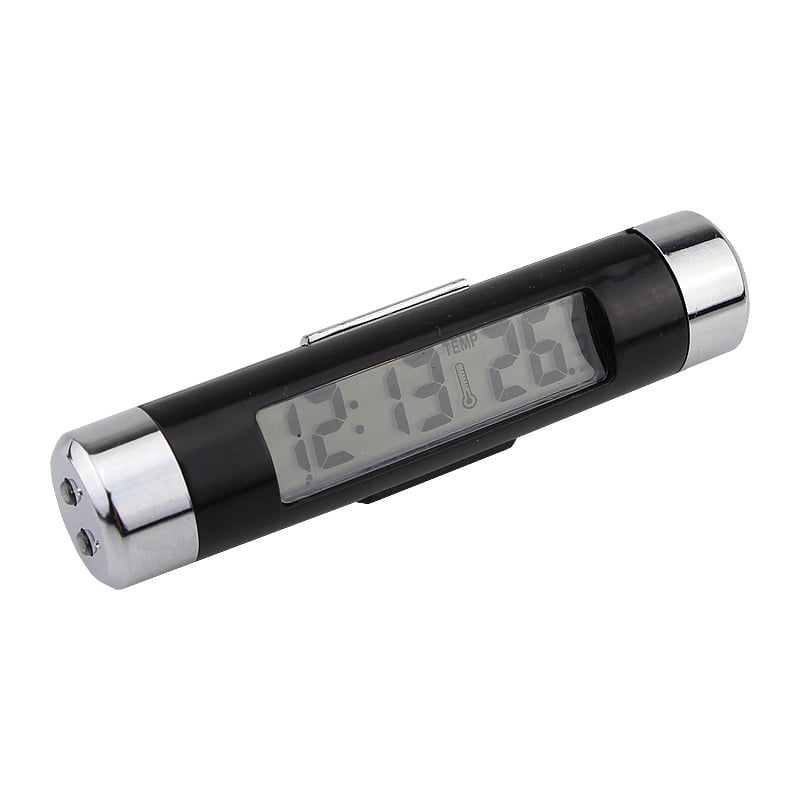 12 Hours Car Digital Clock Auto Electronic Temperature Display ...