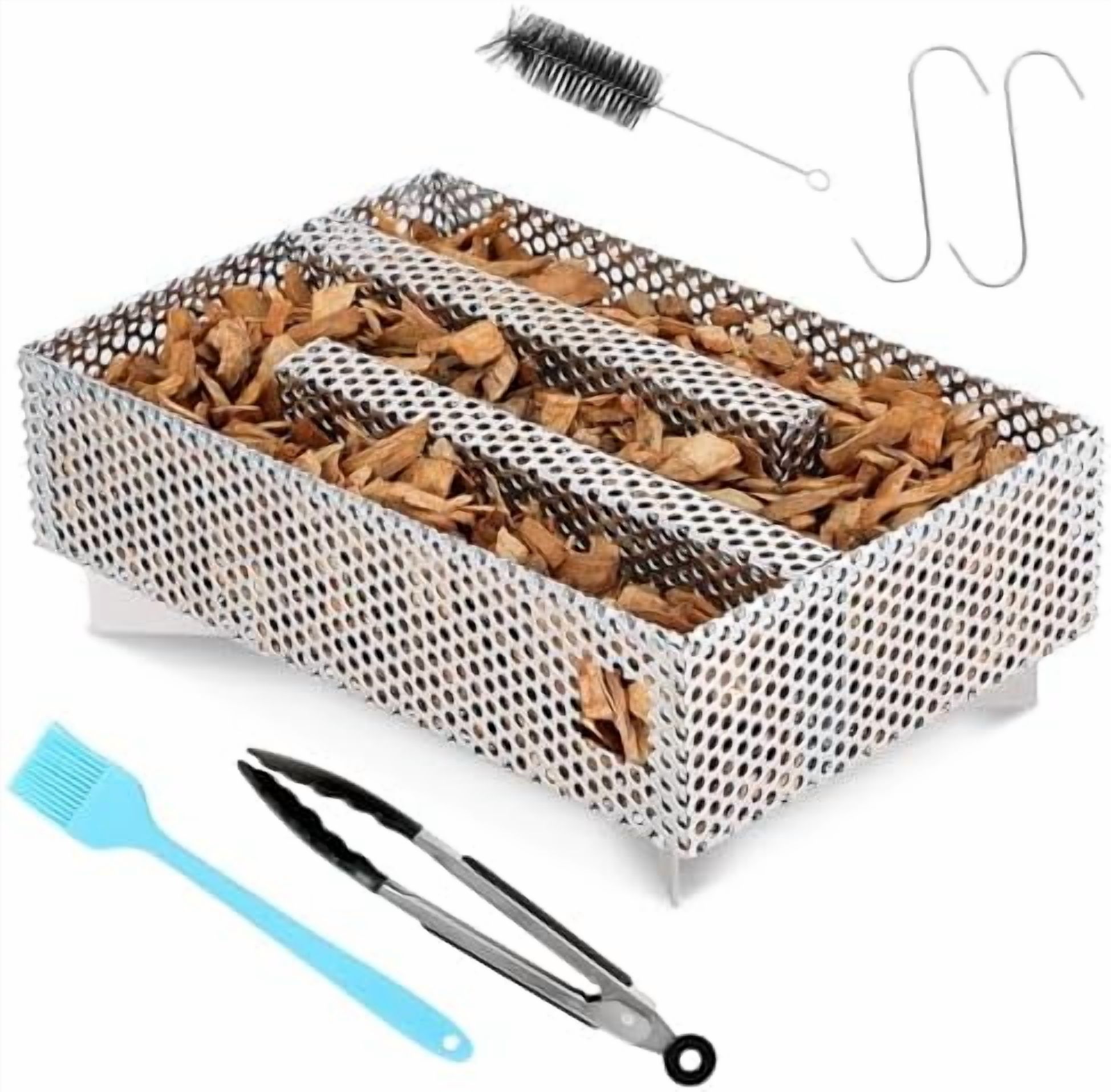 12 Hours Pellet Smoker Tray , 5”×8”, like Smoke Tube for Pellet Smoker ...
