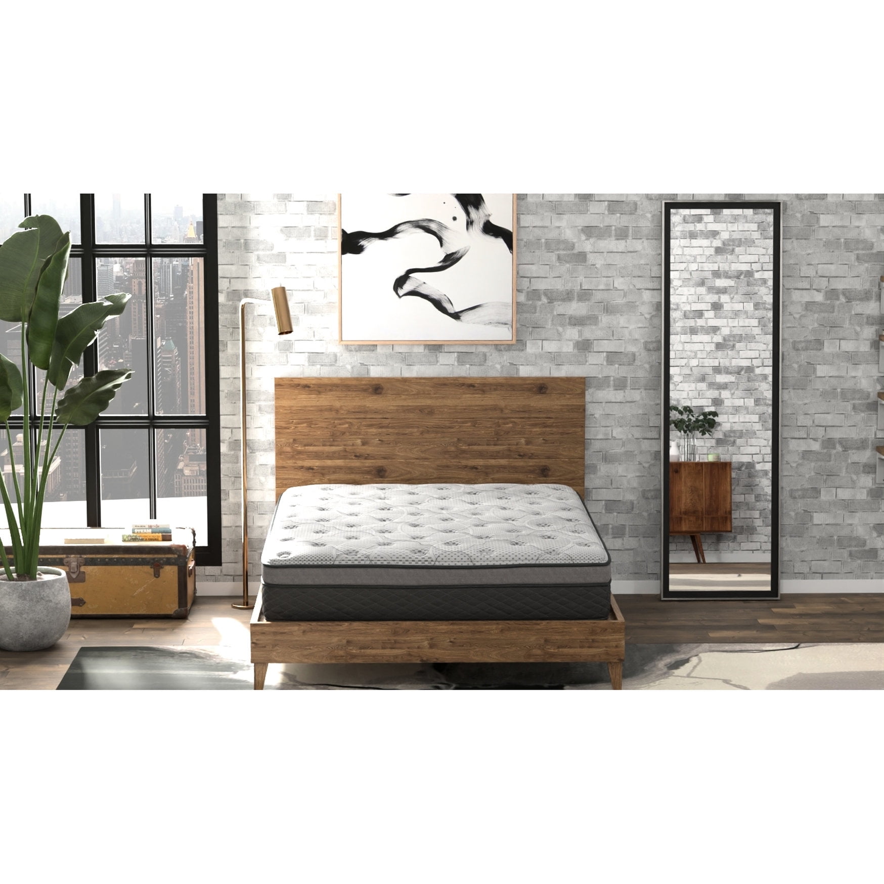 12" Hybrid Mattress - Medium Firm Supportiveness - Queen Bed ...