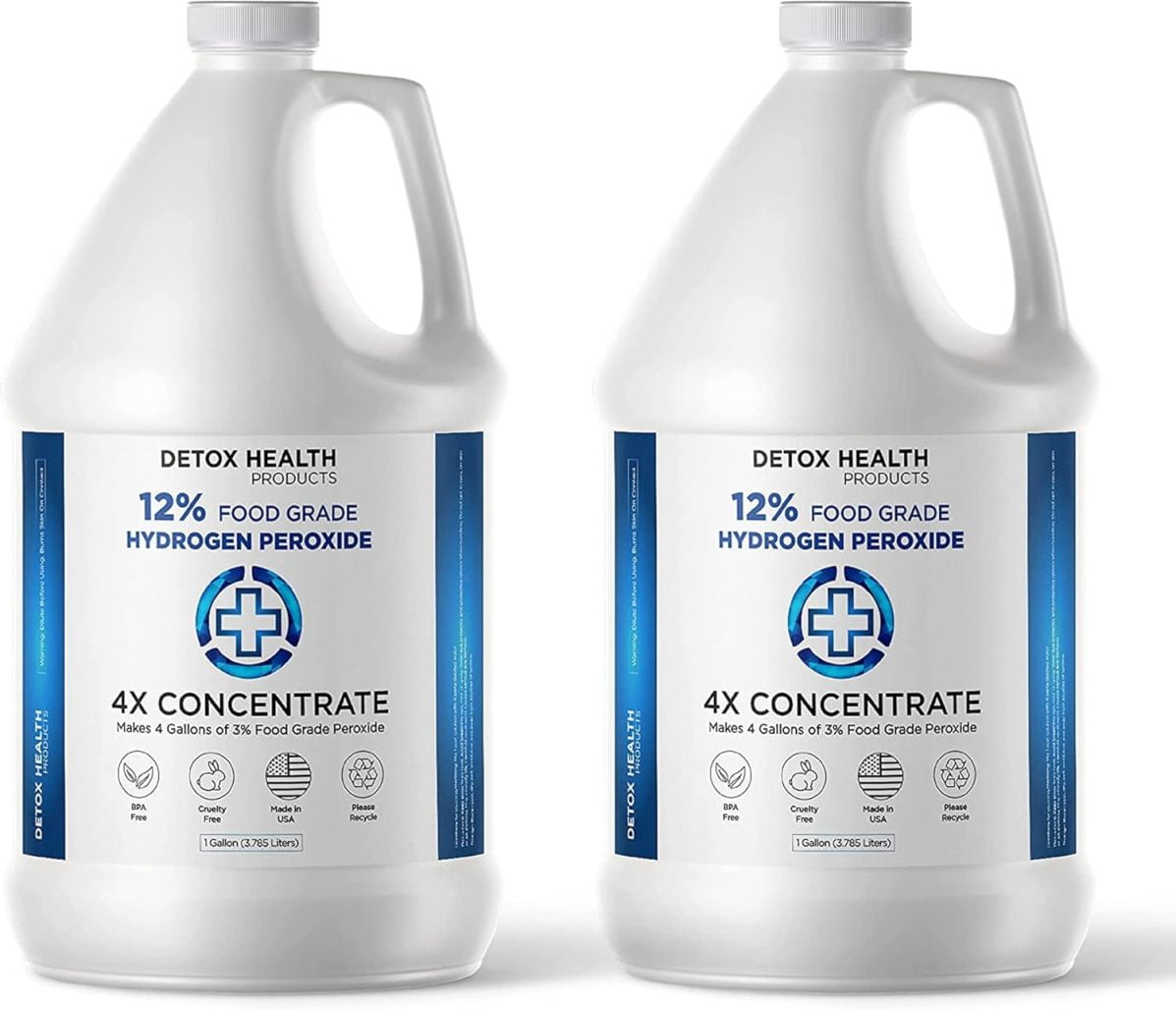 12% Hydrogen Peroxide - 2 Gallon - Food Grade - H2O2 & Water - Made in ...