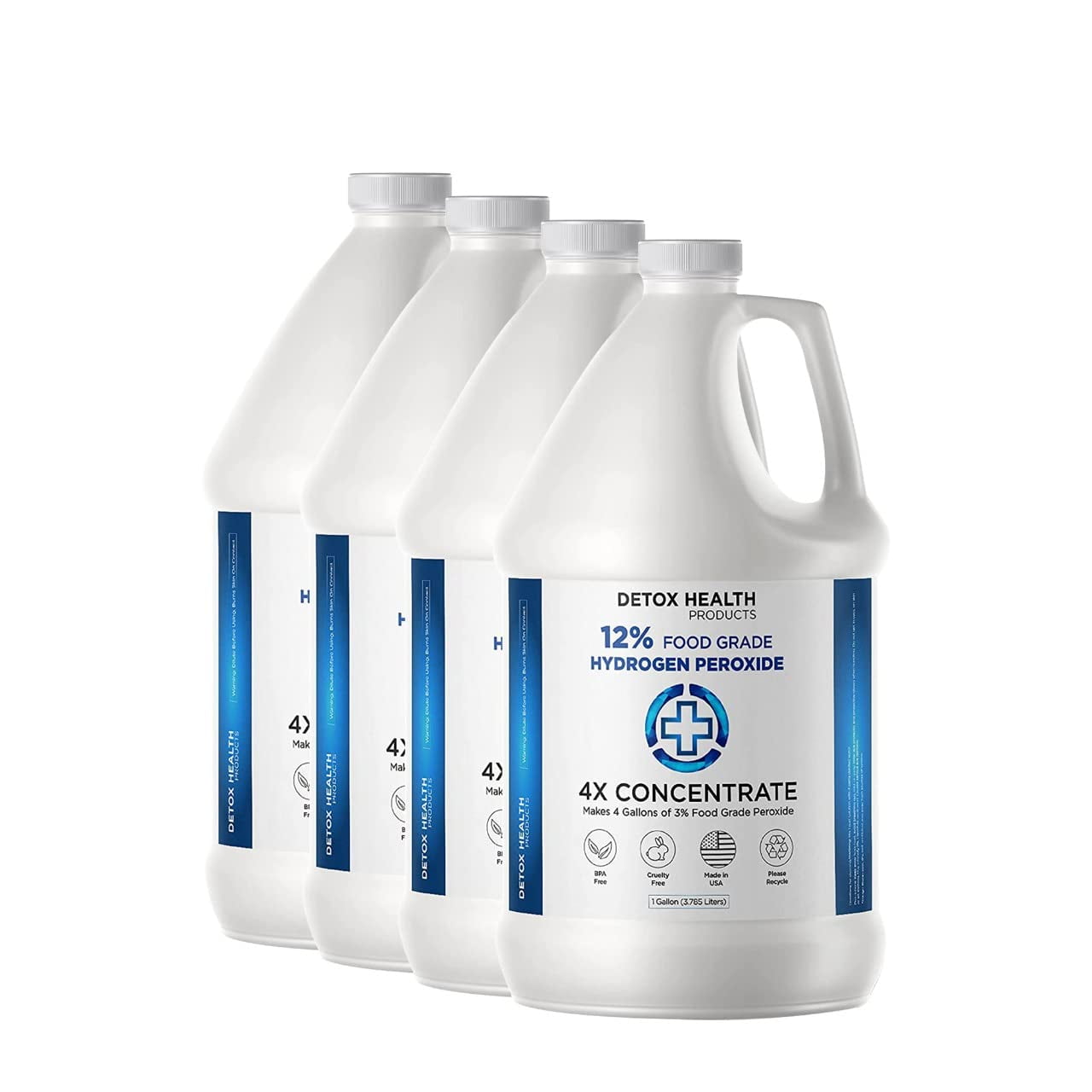 12% Hydrogen Peroxide - 4 Gallon - Food Grade - H2O2 & Water - Made in ...