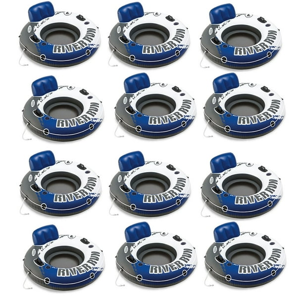 12) INTEX River Run I Inflatable Floating Raft Tubes - Walmart Business ...