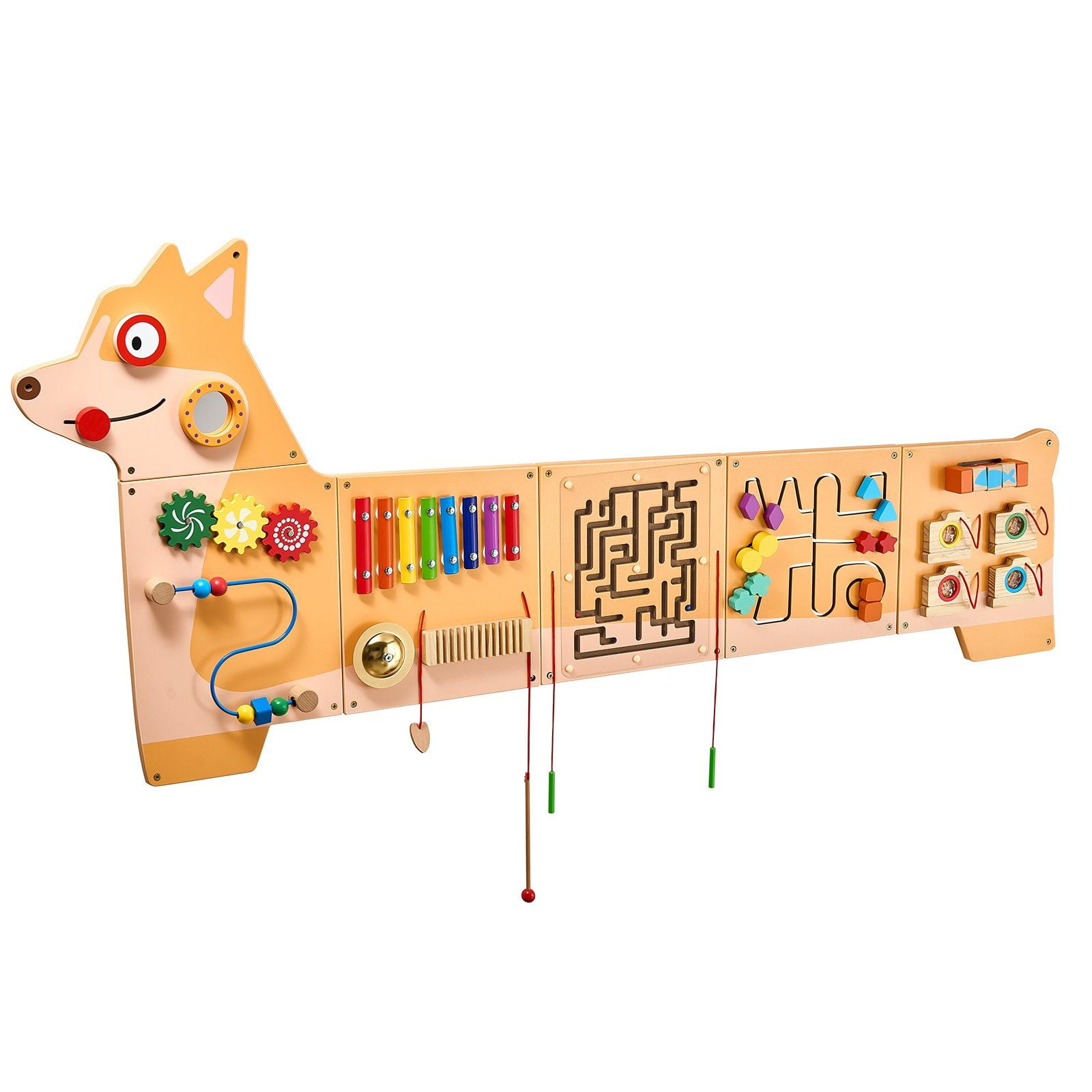 12-In-1 Sensory Wall Activity Board for Toddlers - Montessori Dog ...