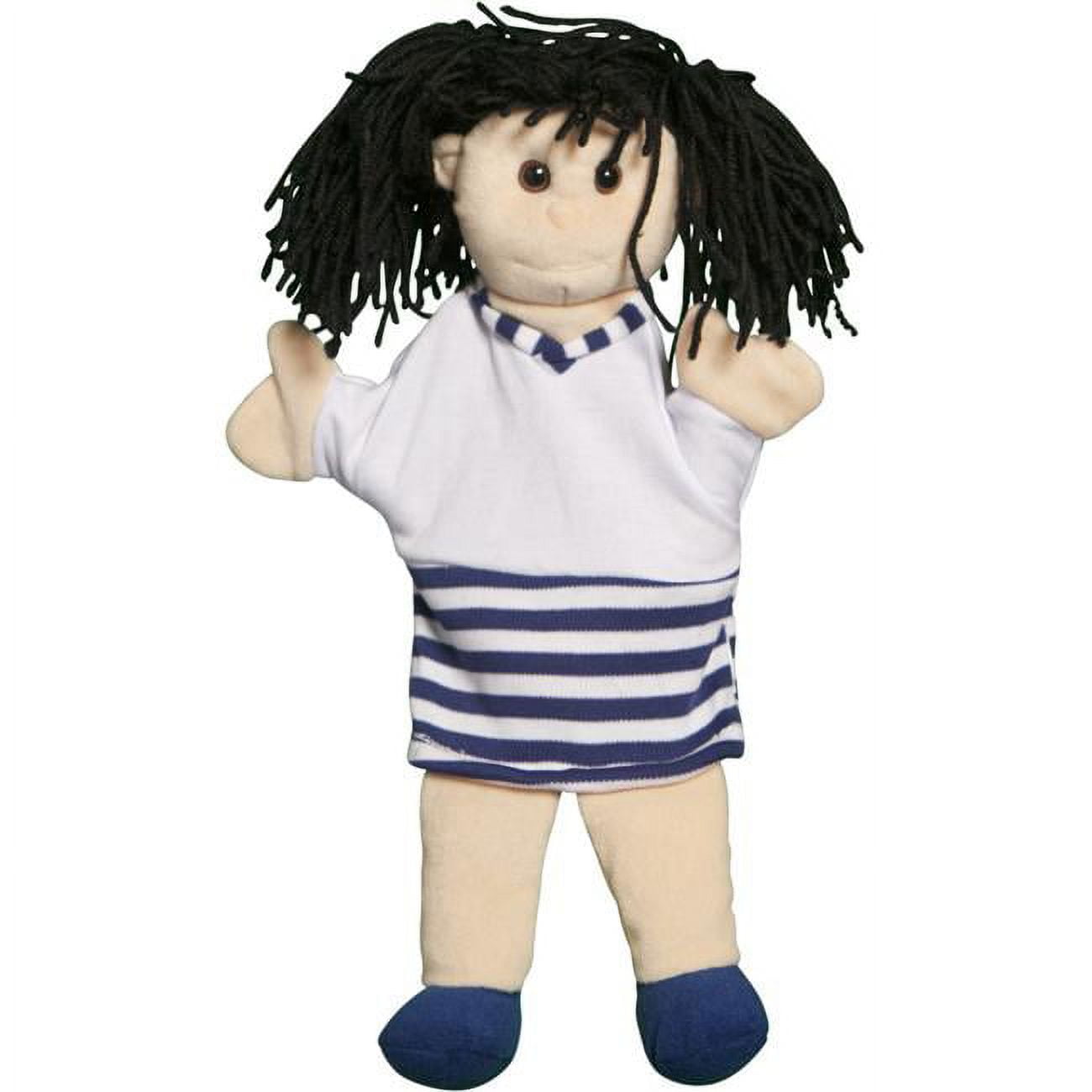 12 In. Black Haired Girl, Palm Puppet - Walmart.com