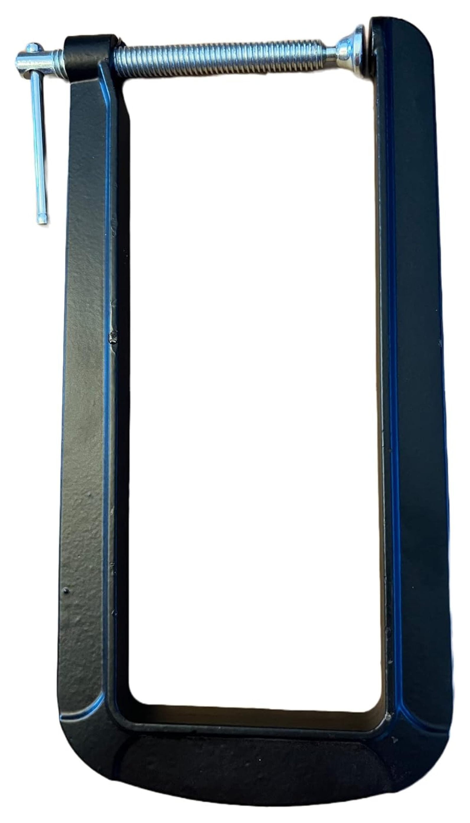 12 In. Deep Throat C-Clamp Cast Iron with a Powder Coat Finish, Black ...