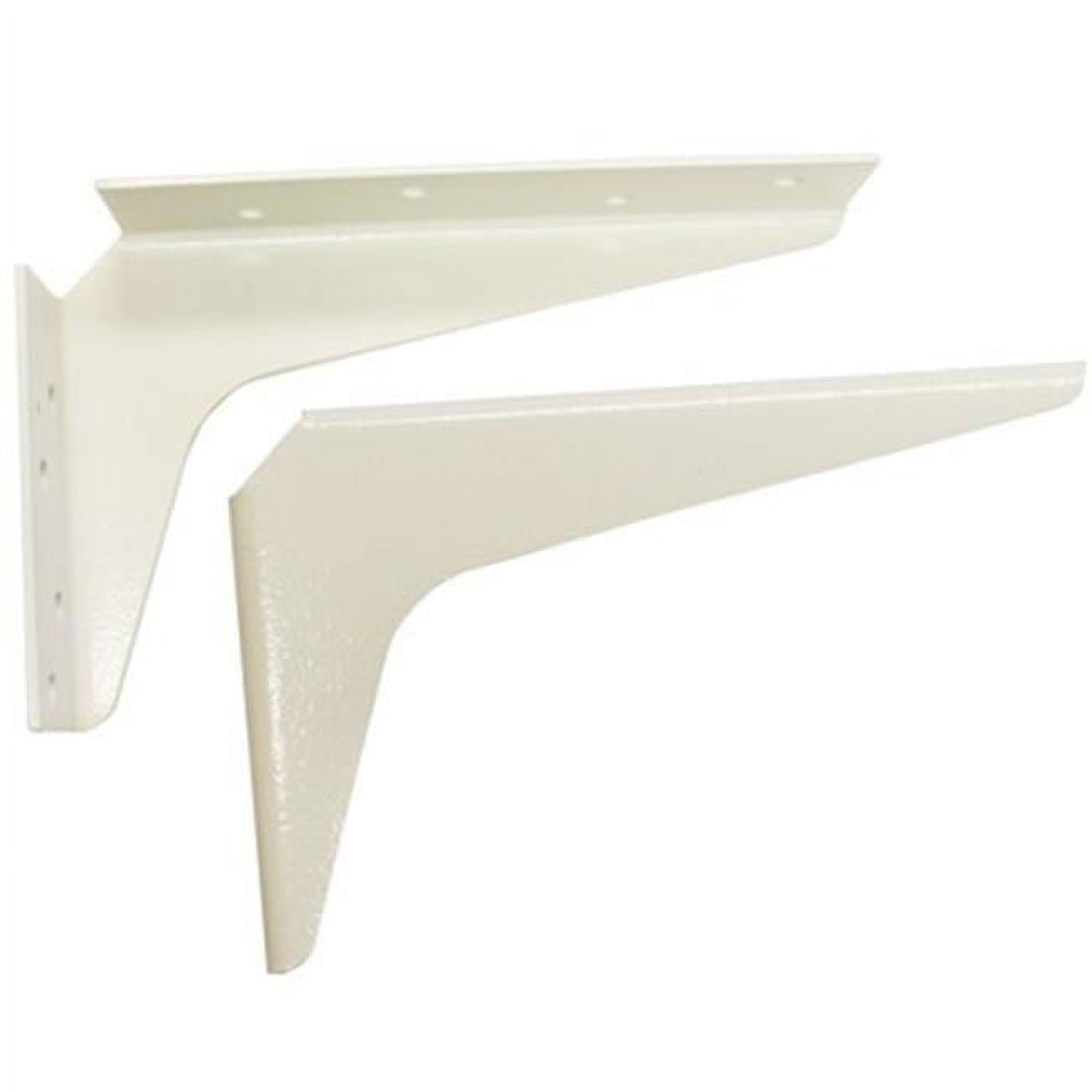 12 In. X 18 In. Work Station Brackets - White - Walmart.com