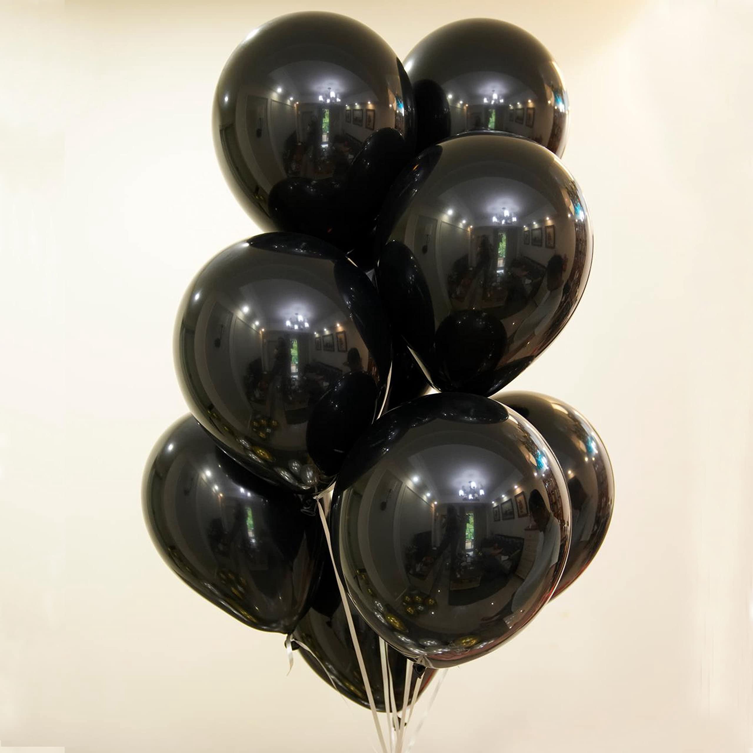 12 Inch 100 Pcs Latex Metallic Chrome Balloons Helium Shiny Thicken ...