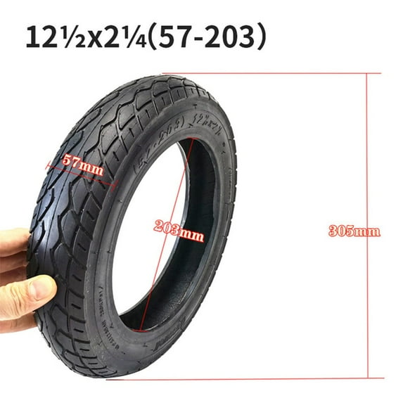 12 Inch 12 1/2x2 1/4(57-203) Inner Tube & Outer tire for Electric Bike Scooter - Walmart.com