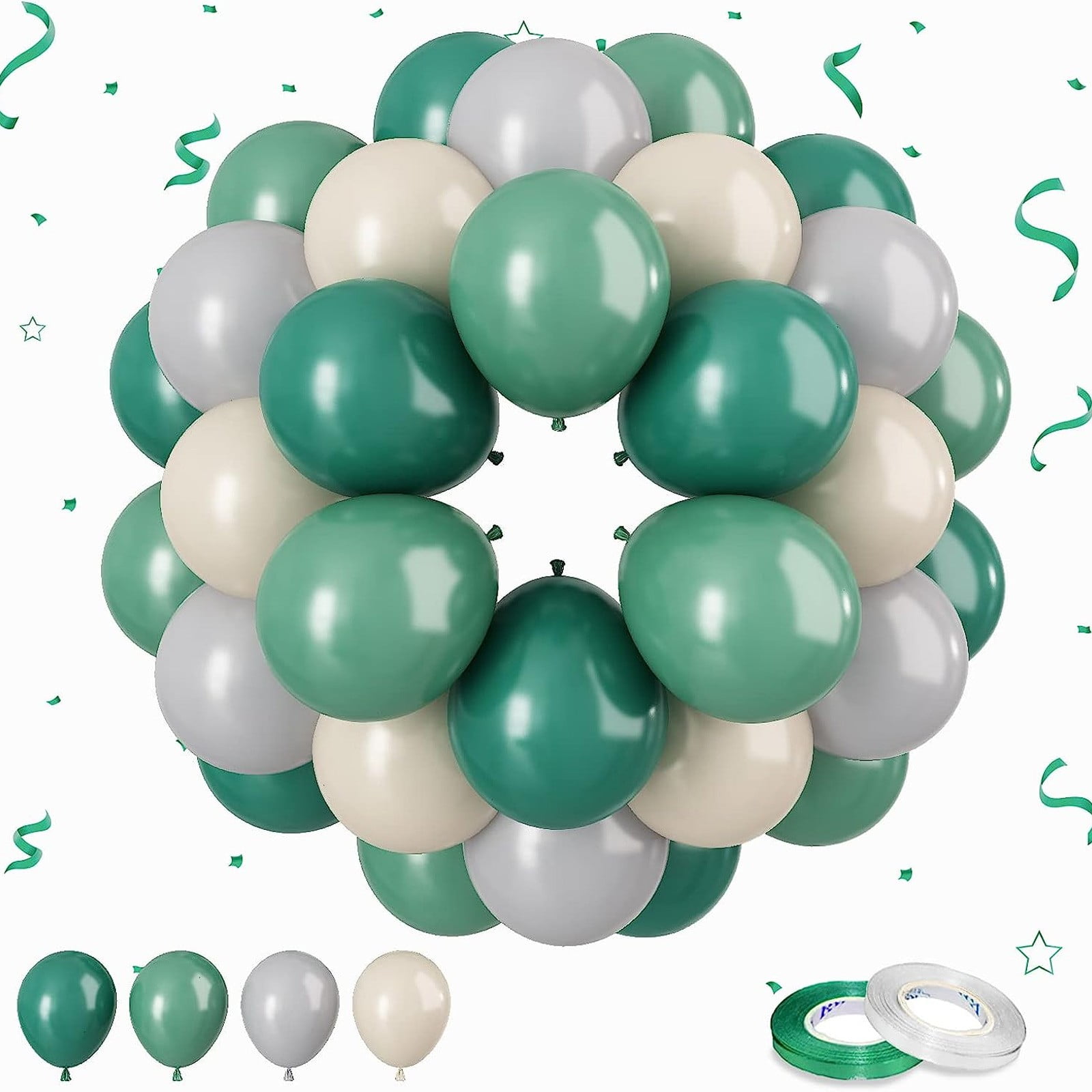 12 Inch 30 Pcs Retro Balloons Latex Balloons Party Balloons With ...