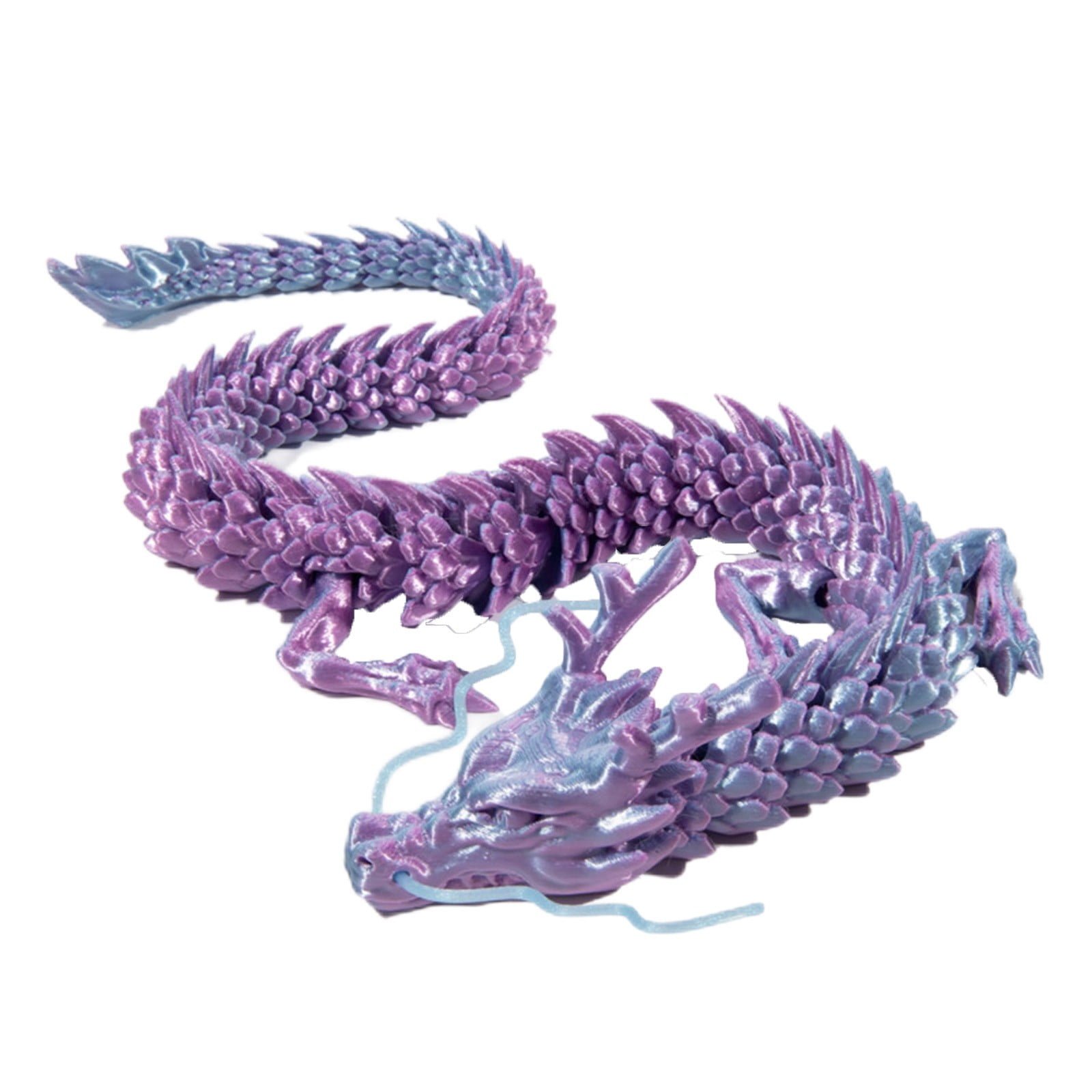 12 Inch 3D Dragon Fidgets, 3D Printed Dragon Full Articulated, Crystal ...